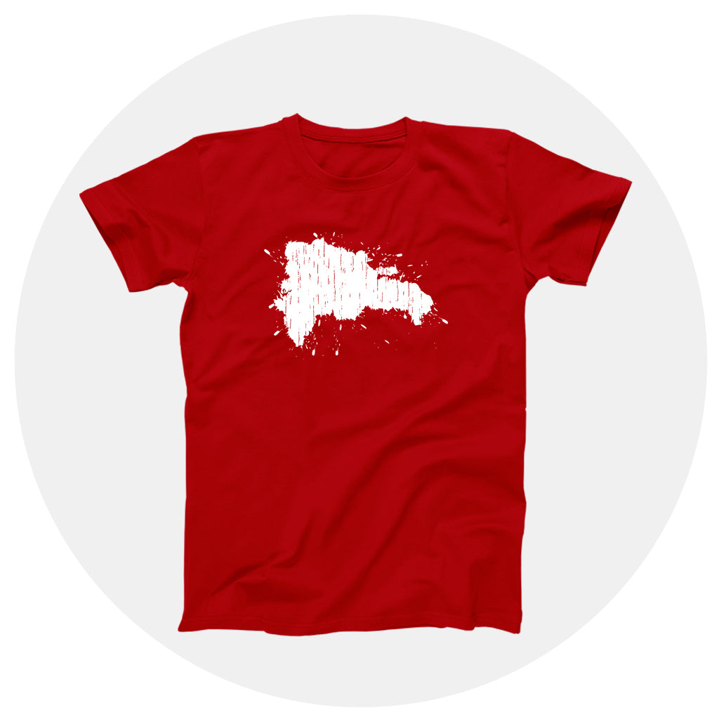 Map Paint Splatter Shirt – Team Dominican